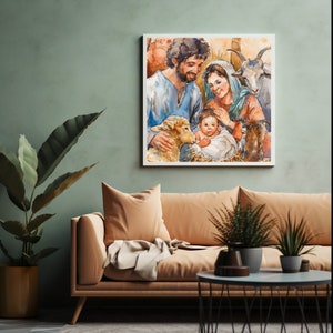 Birth of Jesus Wall Art, Jesus Wall Art, Jesus Print, Jesus Poster ...