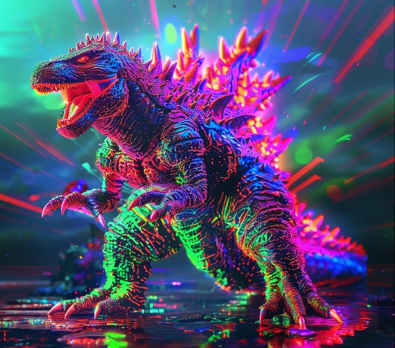 Raging God Zilla Tumbler, 20oz Sublimation Tumbler Design, Straight and ...