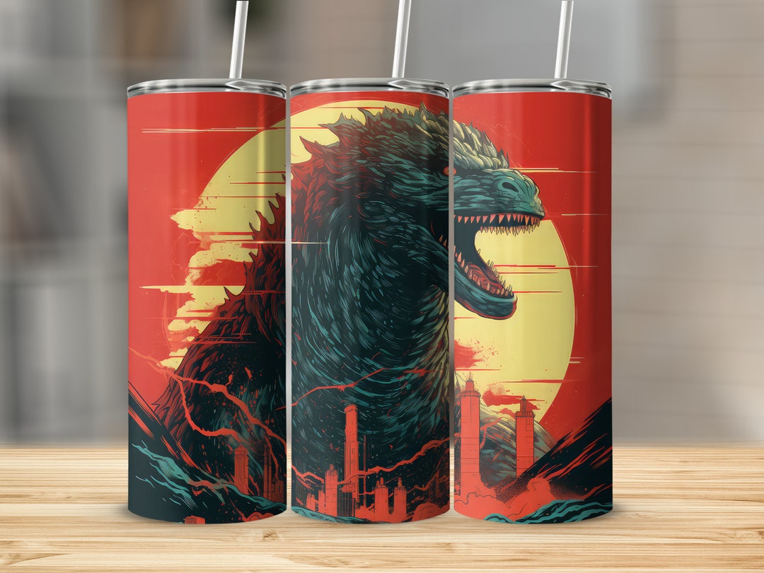 God Zilla 20oz Sublimation Tumbler Design, Straight and Tapered Skinny ... God Zilla 20oz Sublimation Tumbler Design, Straight and Tapered Skinny ...