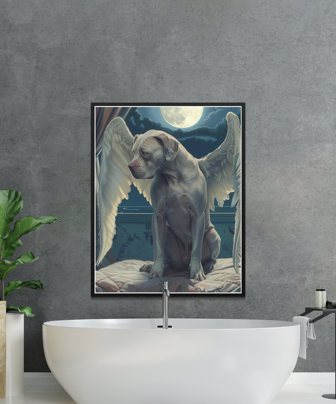 Pit Bull Angel Printable Wall Art, Pit Bull Gift, Pit Bull Decor, Loss ...
