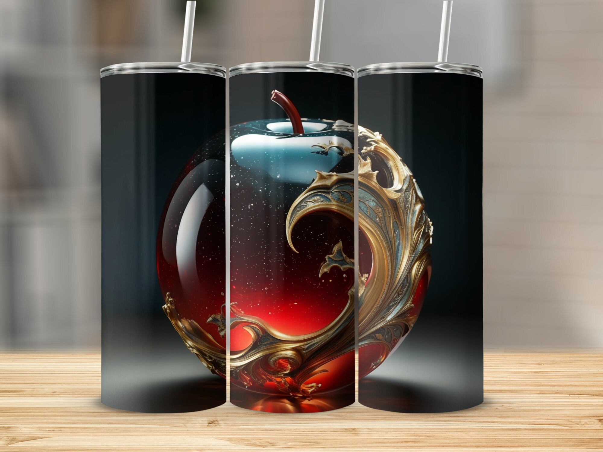 Sinful Apple 20oz Sublimation Tumbler Design, Straight and Tapered ...