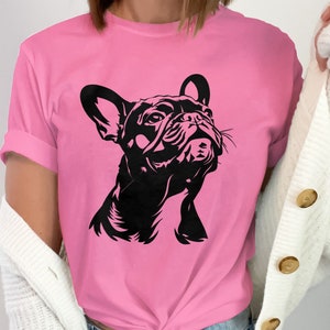 French Bulldog Head Pose SVG Digital Cut, French Bulldog Svg, Vector ...