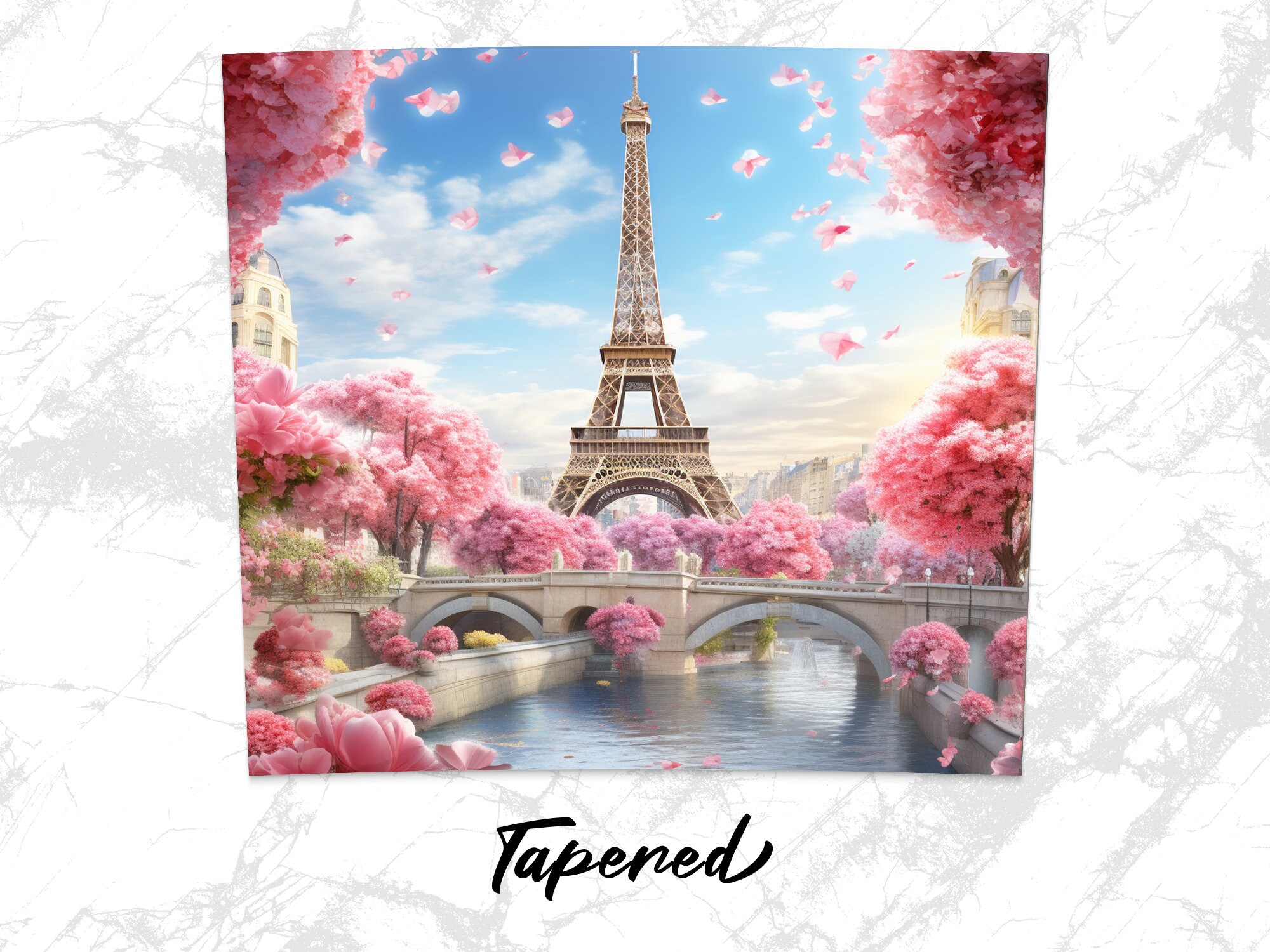 Eiffel Tower 44 20oz Skinny Tumbler Wrap Straight and Tapered Tumbler ...