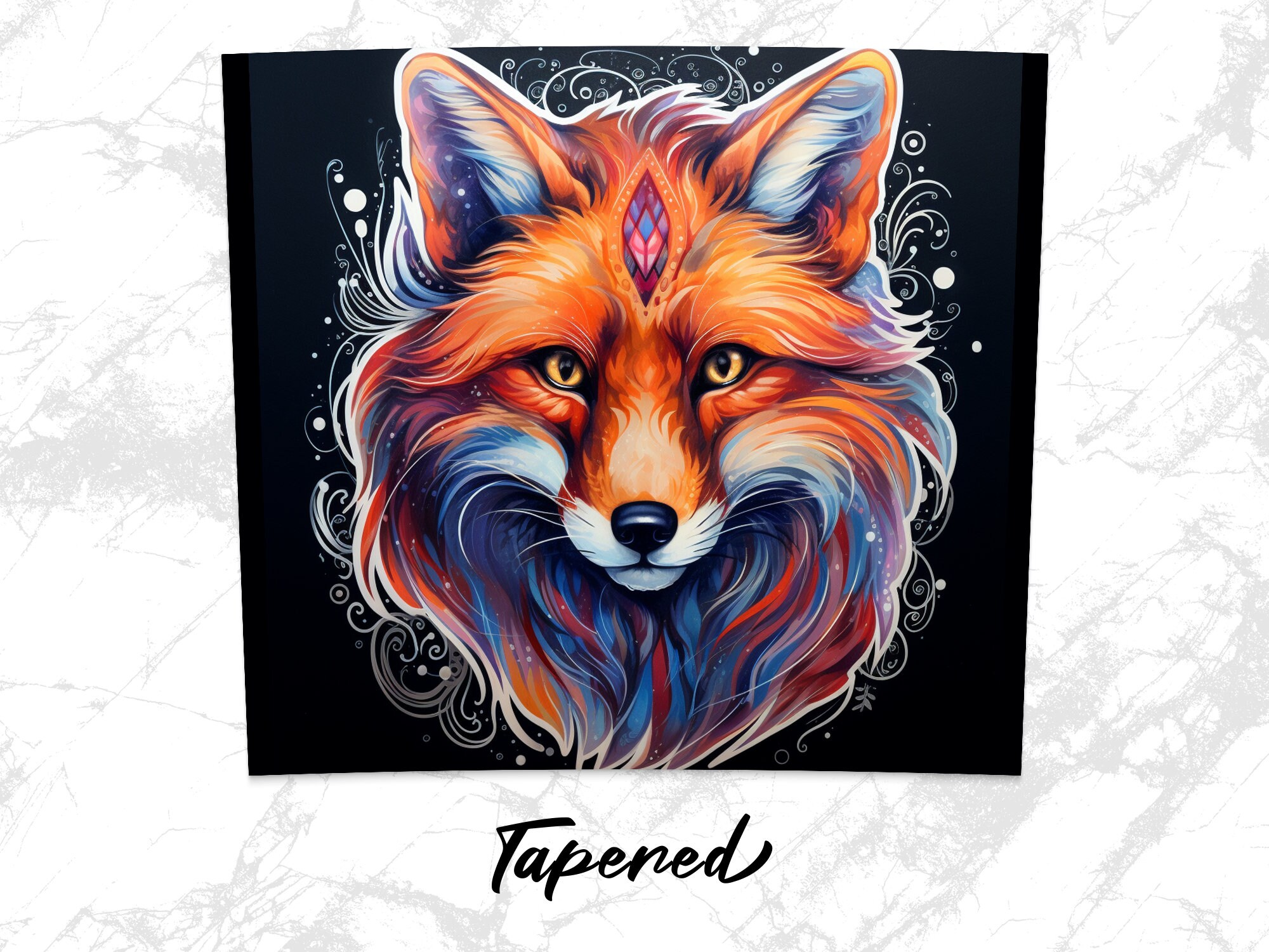 Fox Sticker 20oz Skinny Tumbler Wrap Straight and Tapered Tumbler ...