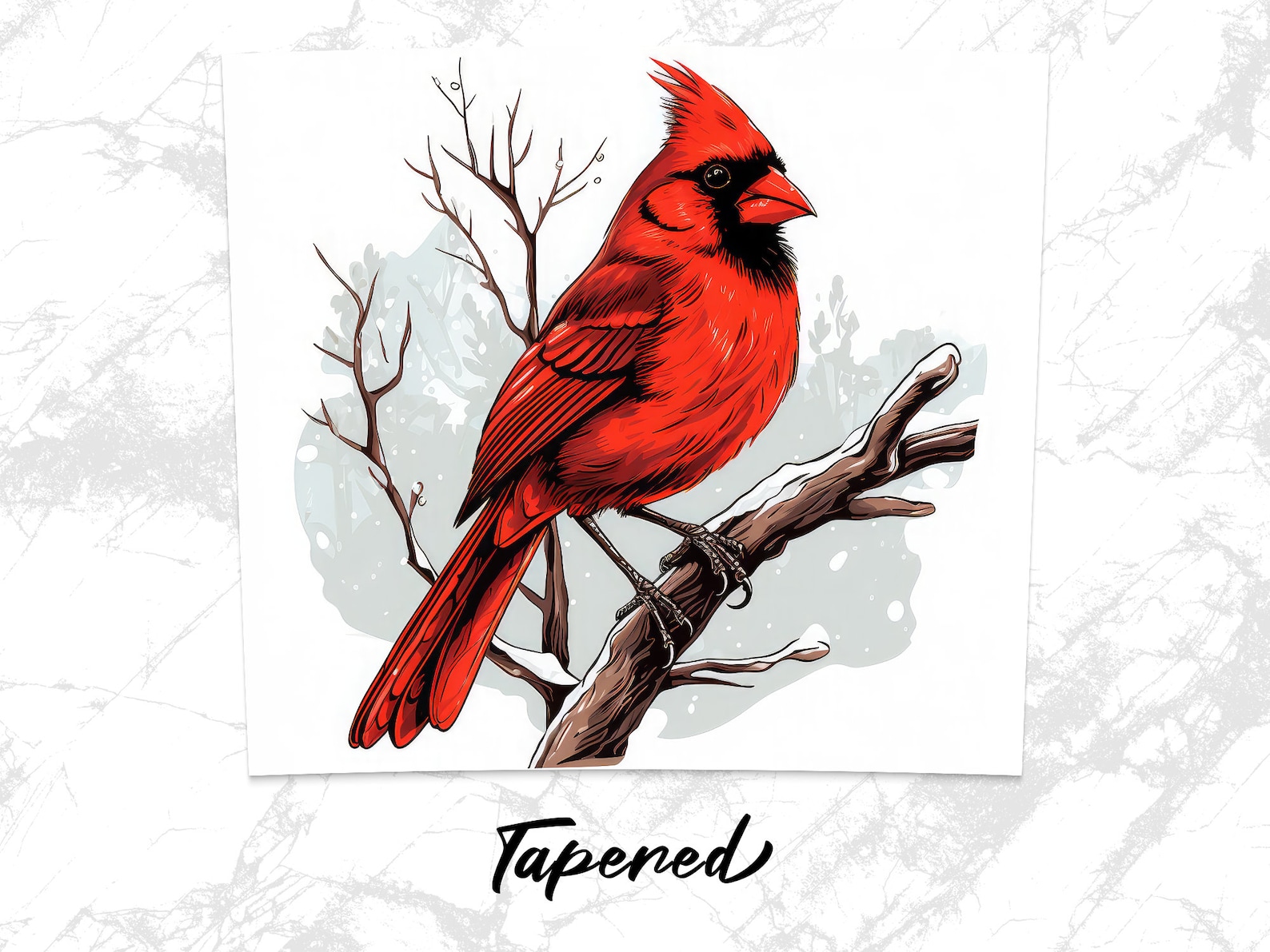 Red Cardinal Bird, 20oz Sublimation Tumbler Design, 9.2x8.3 Inch ...