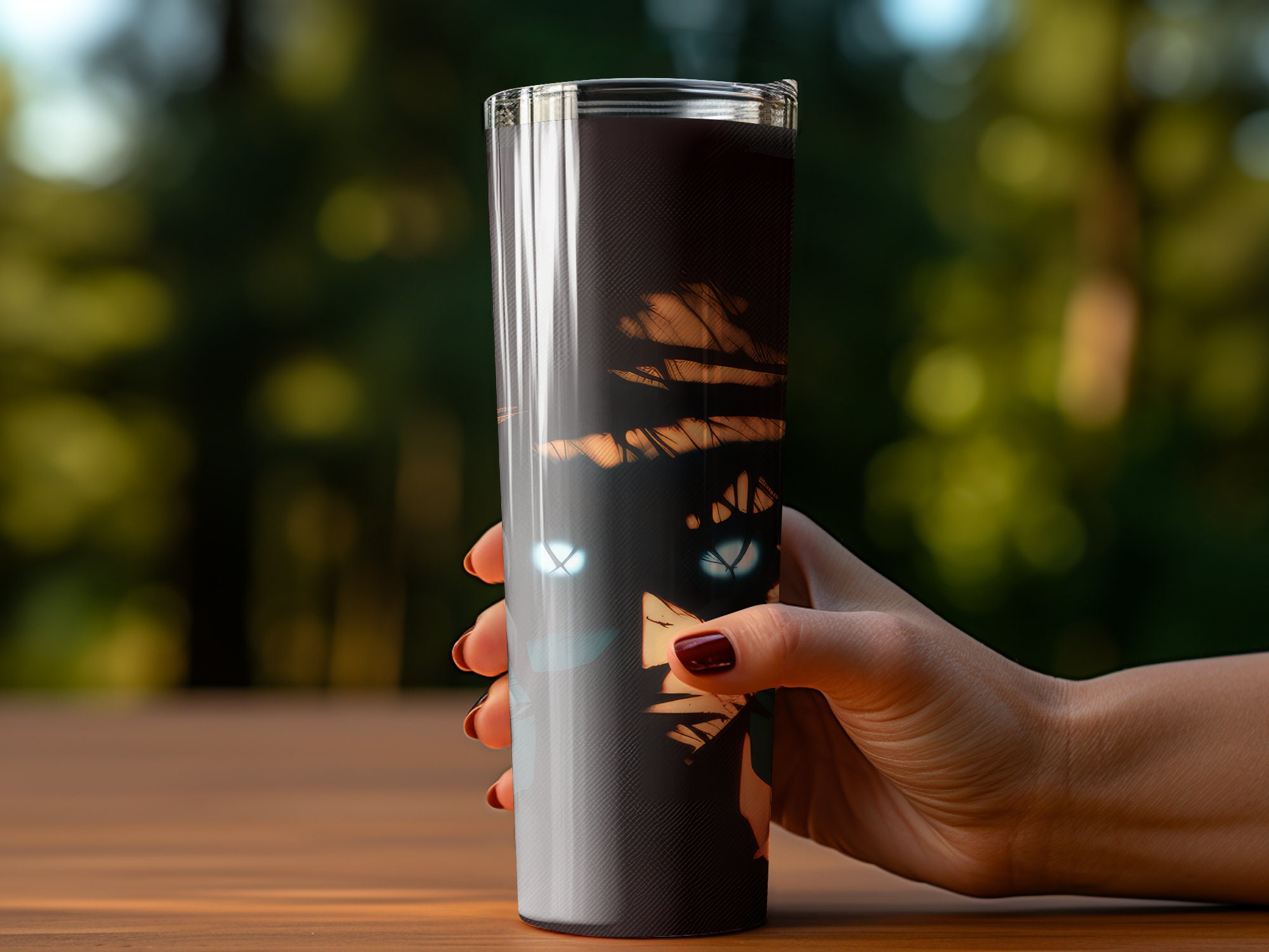 Sinister Luffy Horror Anime, 20oz Sublimation Tumbler Design, Straight ...