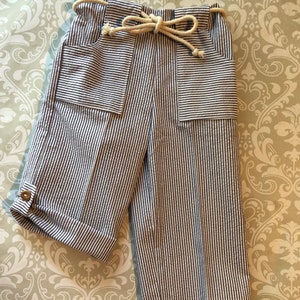 Shrimp Boil Monogram Tee and Seersucker Clam Digger Pants for Boys ...