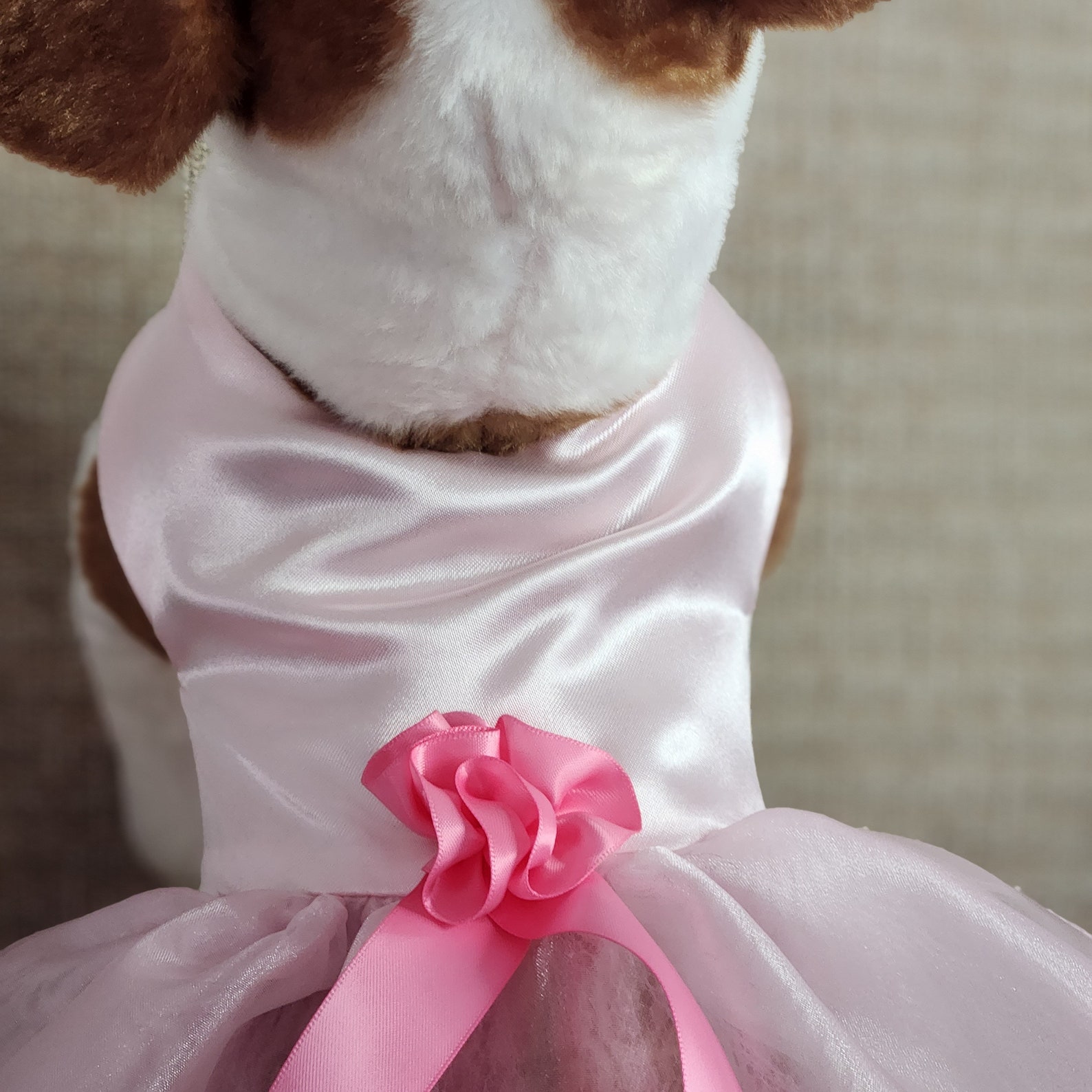 Flirty Pink Pet Dress, Elegant Dog Dress, Delicate Dresses, Flirty Pet ...