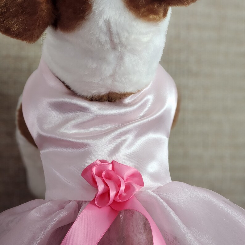 Flirty Pink Pet Dress, Elegant Dog Dress, Delicate Dresses, Flirty Pet ...