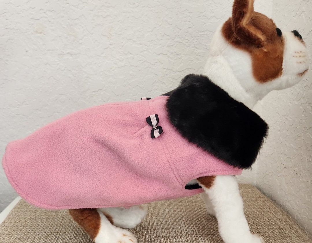 Versatile Dog Coat in Pink and Black, Stylish and Functional Hiking ...
