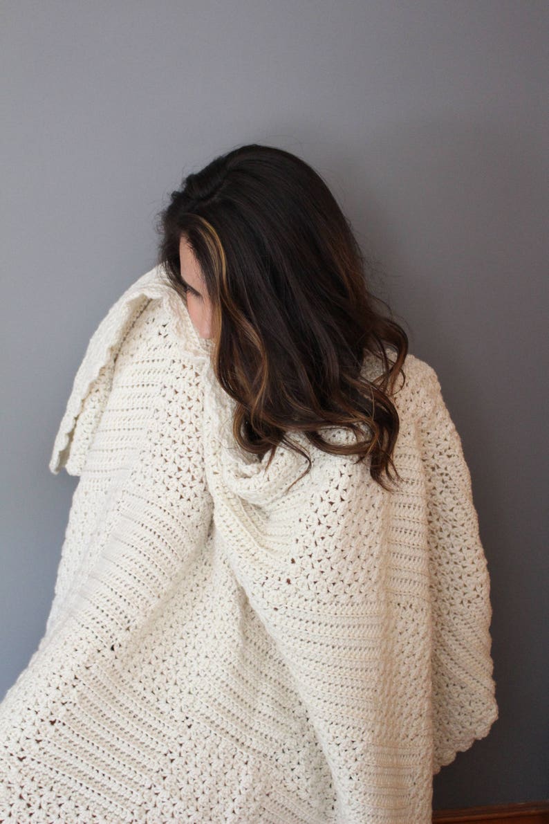 Handmade Neutral Knit Throw/blanket Custom Color/size - Etsy