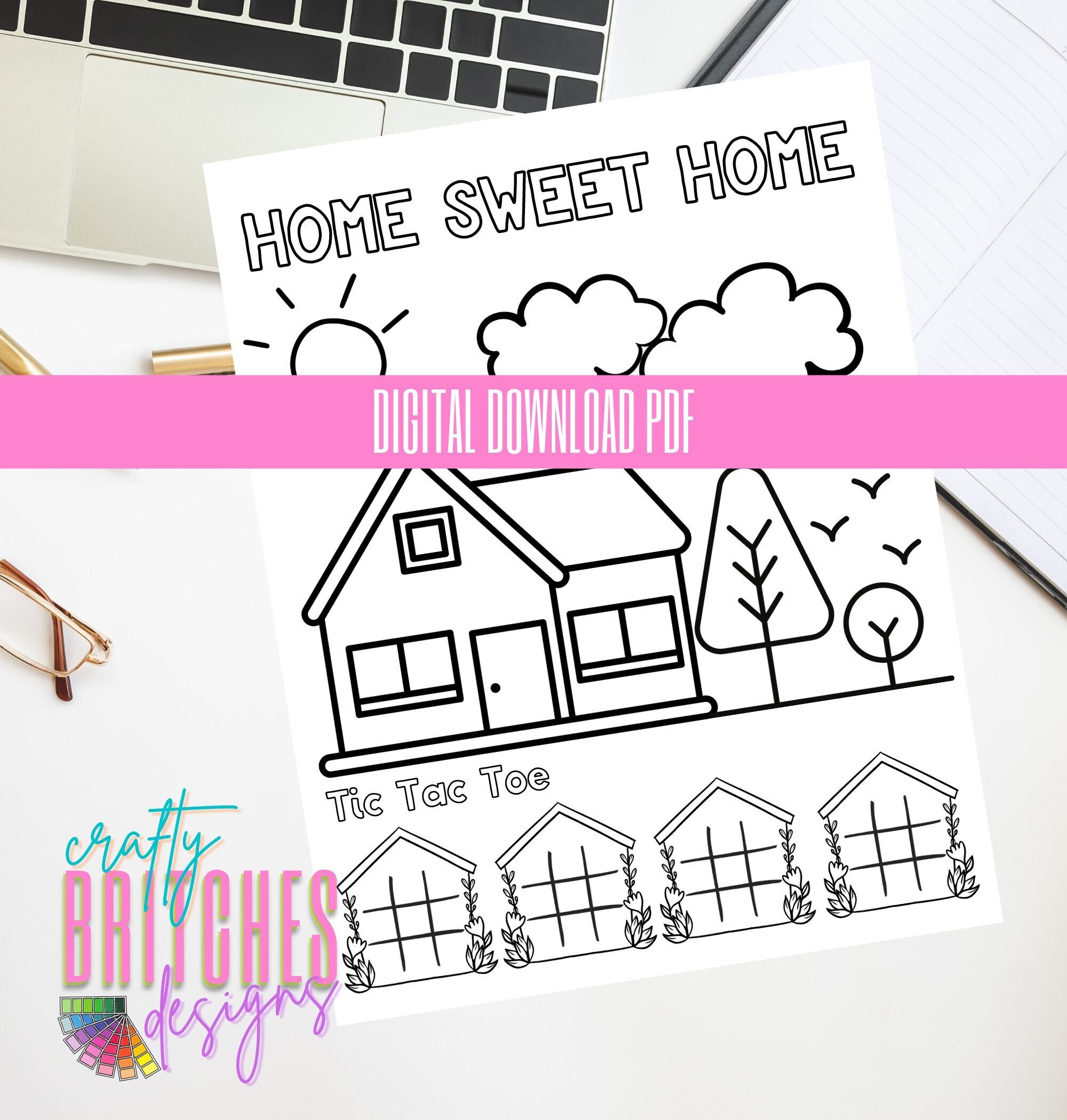 2 Real Estate Coloring Pages for Kids - Etsy