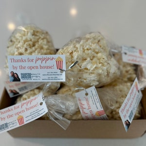 Real Estate Realtor Open House Popcorn Tag - Etsy