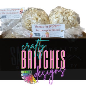 Real Estate Realtor Open House Popcorn Tag - Etsy