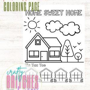 2 Real Estate Coloring Pages for Kids - Etsy