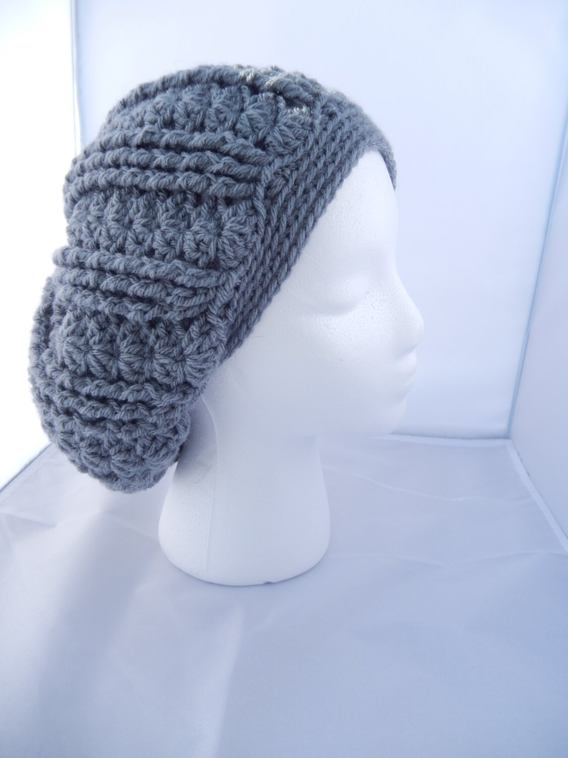Gray Slouch Hat - Etsy