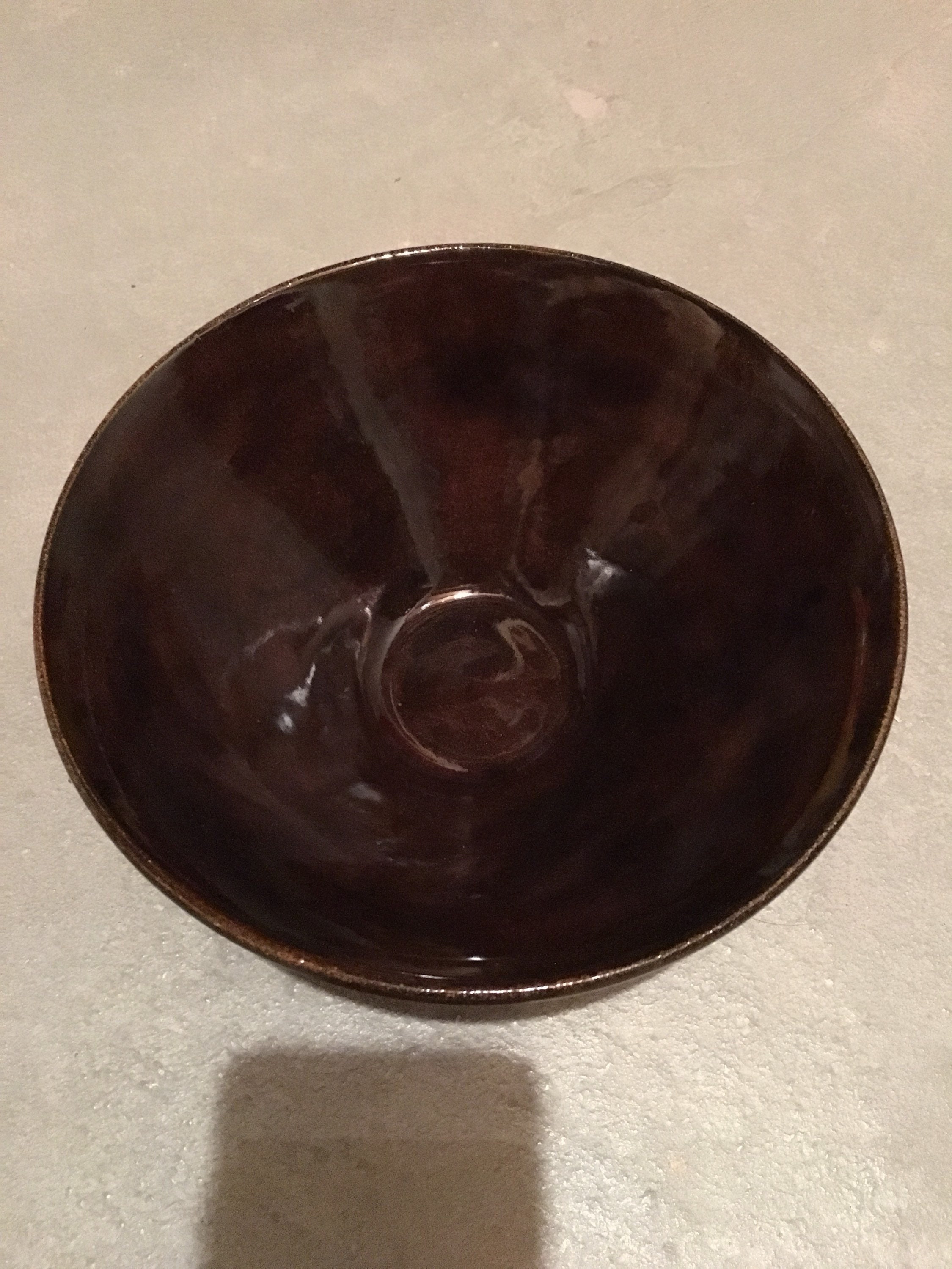 Brown Bowl With Chattering (texture) on Side. - Etsy