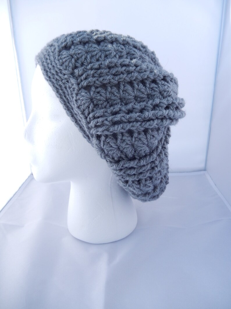 Gray Slouch Hat - Etsy