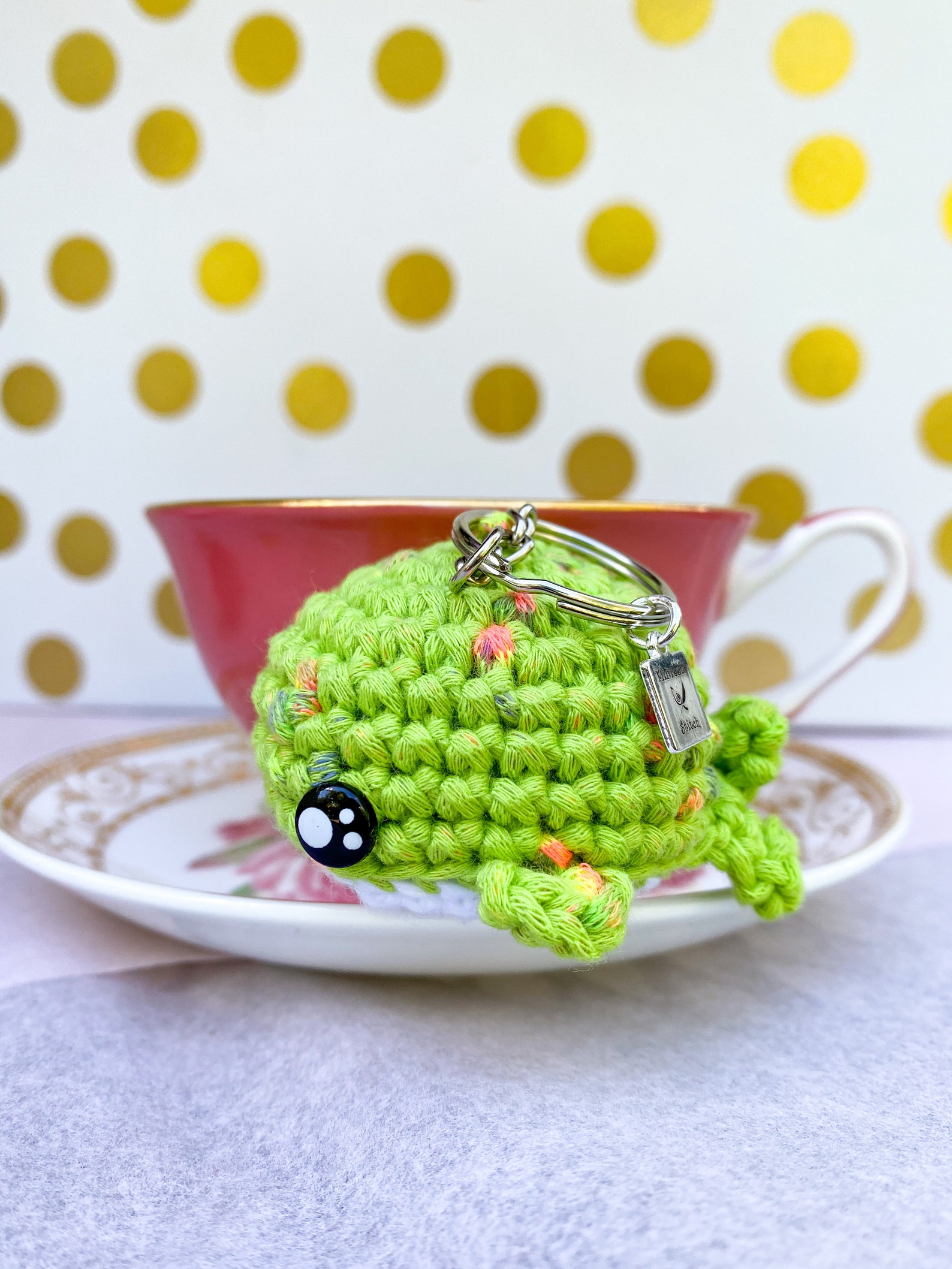 Crochet Barnacle Whale Keychain - Cute Eyes/sparkle Belly - Amigurumi ...