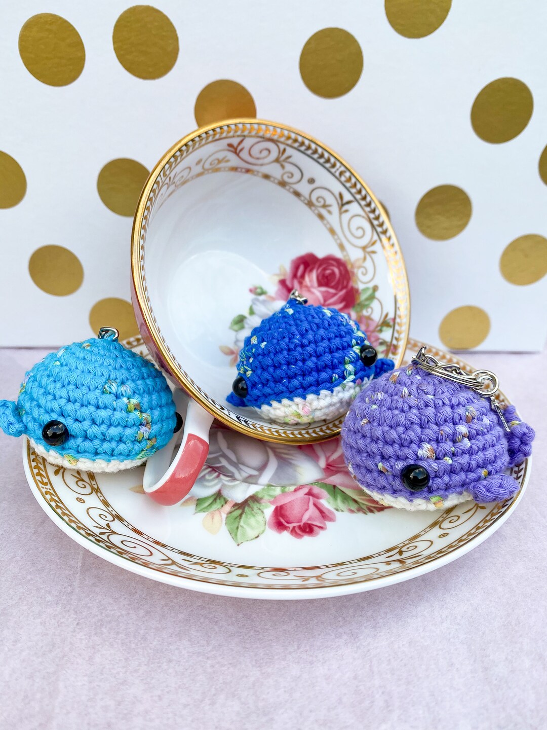 Crochet Barnacle Whale Keychain - Barnacle Belly - Cute Amigurumi - Etsy