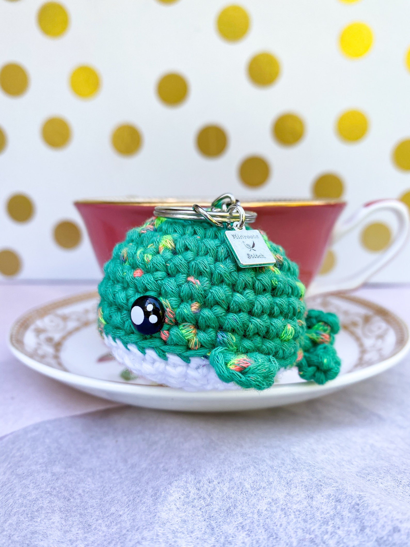 Crochet Barnacle Whale Keychain Cute Eyes/sparkle Belly | Etsy