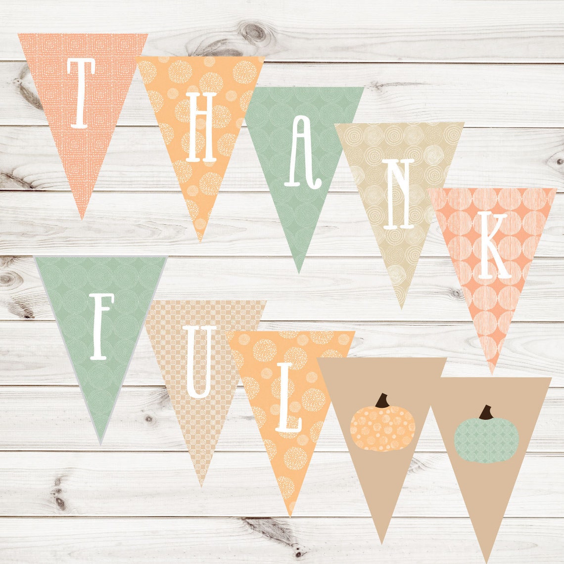 Thankful Banner, Thanksgiving Banner, Fall Decor, Fall Autumn Banner - Etsy