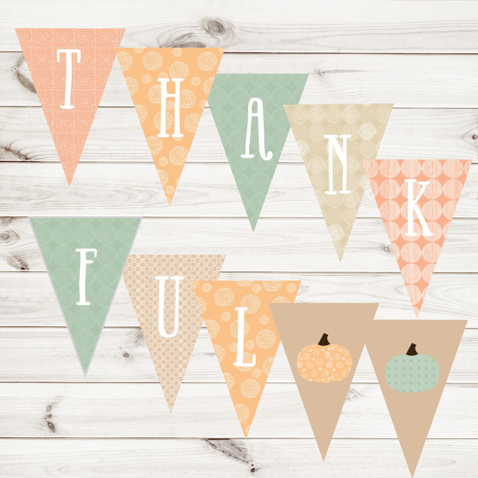 Thankful Banner, Thanksgiving Banner, Fall Decor, Fall Autumn Banner - Etsy