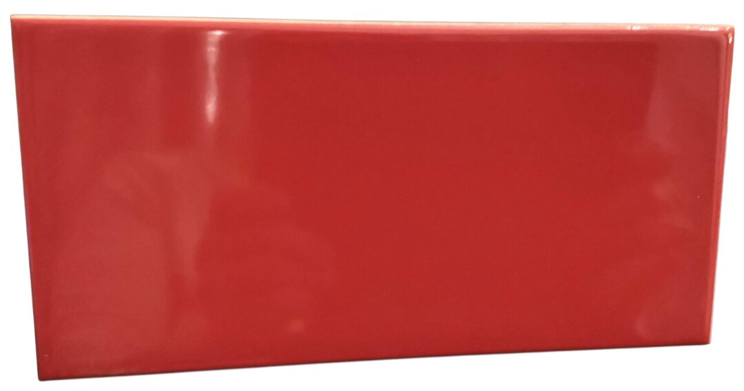 Vintage Bold Red Ceramic Subway Tile – 4x8 Restoration Tile - Etsy UK
