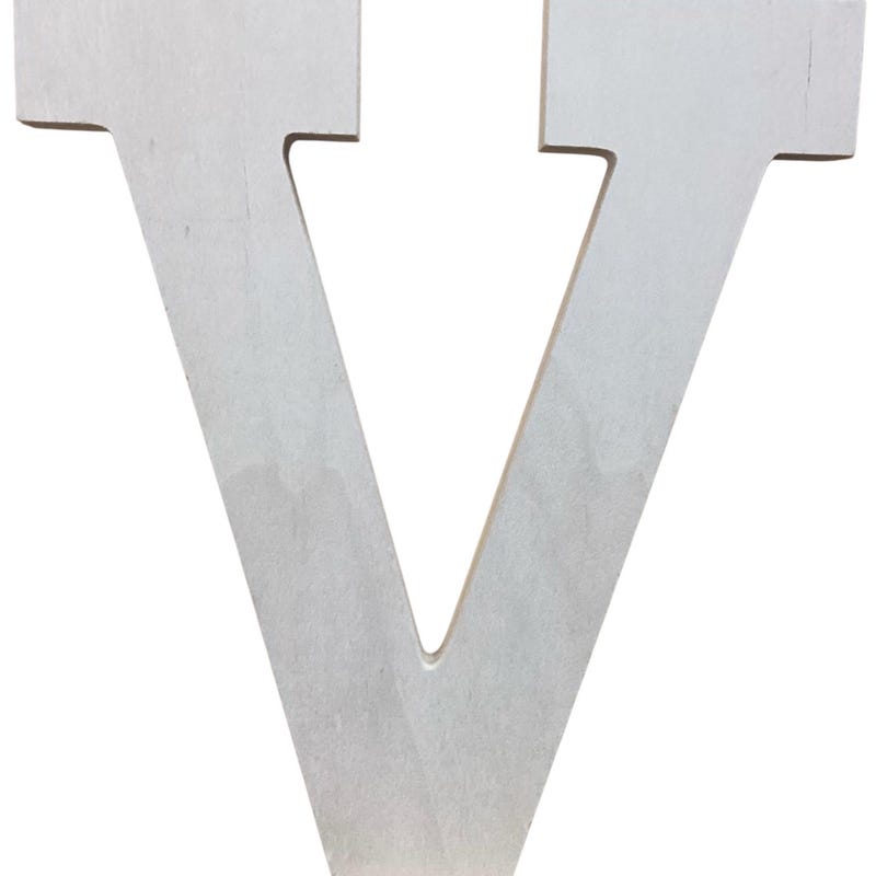 Wooden Letter V - Etsy