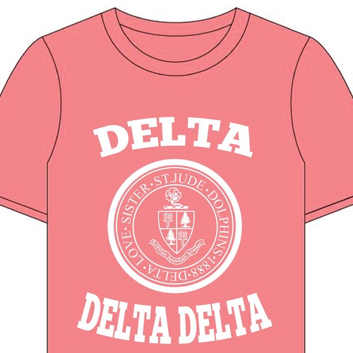 Tri Delta Shirt Delta Delta Delta Comfort Colors Short | Etsy