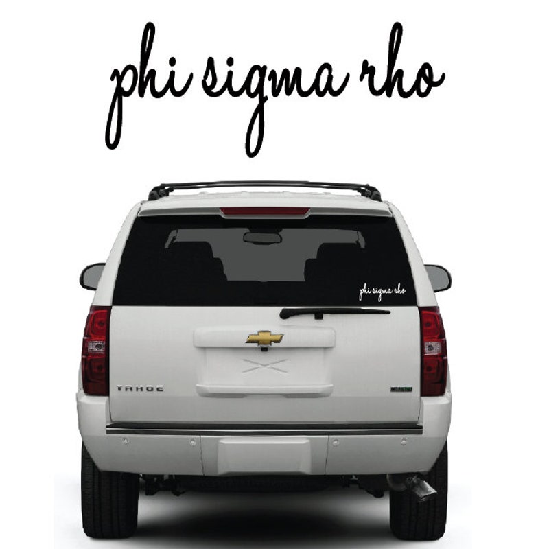 Phi Sigma Sigma Decal - Etsy