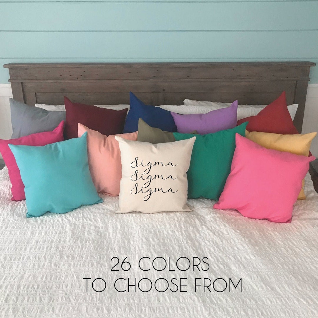 Sigma Sigma Sigma // Tri Sigma // Sorority Canvas Pillow // 17x17 ...