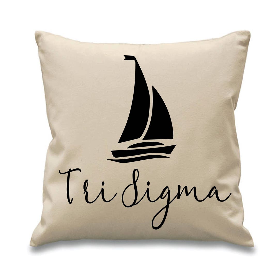 Sigma Sigma Sigma // Tri Sigma // Sorority Canvas Pillow // 17x17 ...