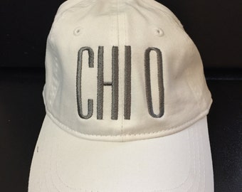 Alpha Chi Omega Cursive Baseball Hat Embroidered Baseball - Etsy