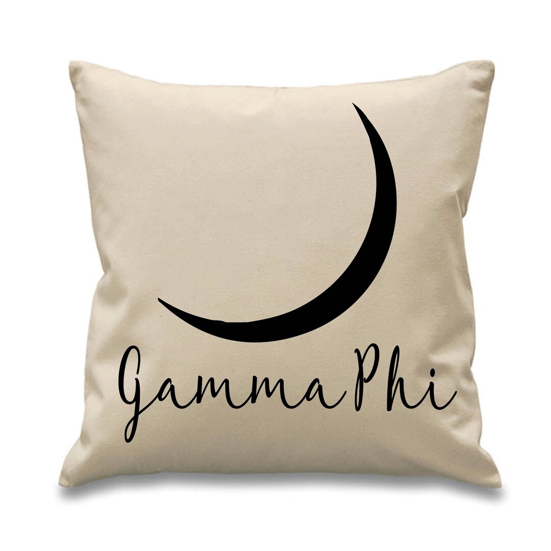 Gamma Phi Beta // Gamma Phi // Sorority Canvas Pillow // 17x17 ...