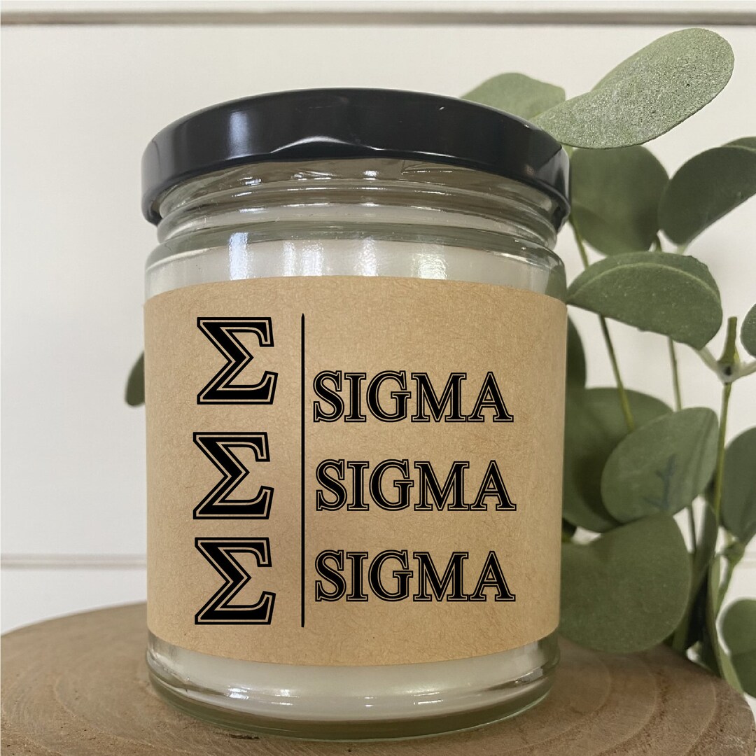 Sigma Sigma Sigma// Sorority 9 Oz Hand Poured All Natural Soy Candles ...