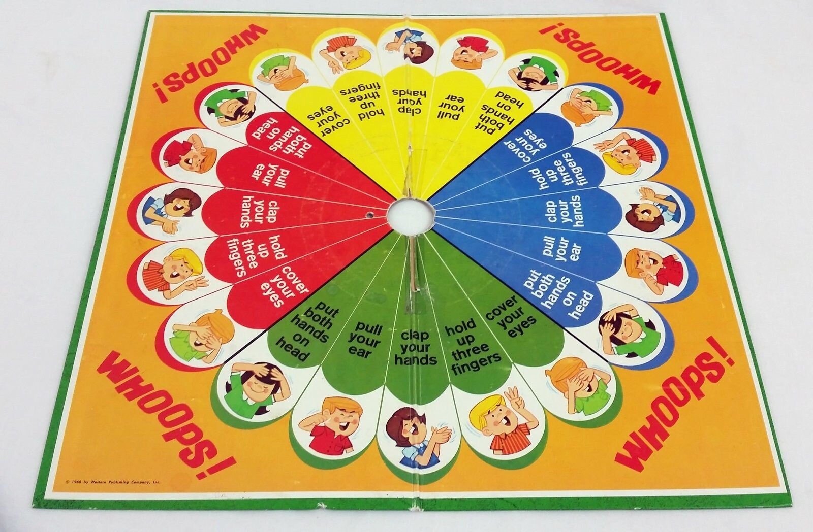 Vtg 1968 WHOOPS Game by Whitman Action Stunt Children's Game Complete ...