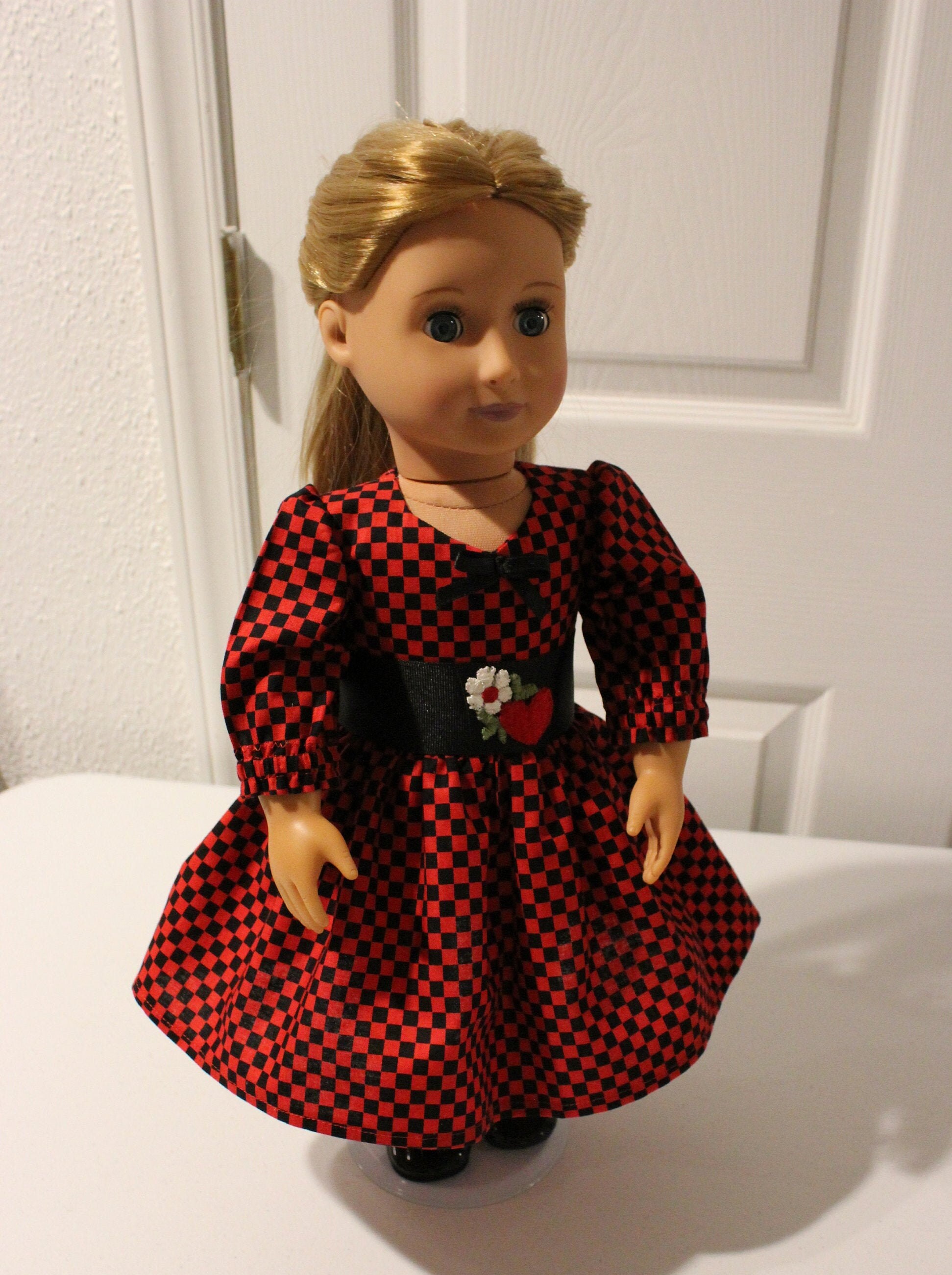 Christmas Doll Dress, 18 Doll Dress, Red Doll Dress - Etsy