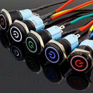 16MM Light up LED Push Button Switch - Etsy