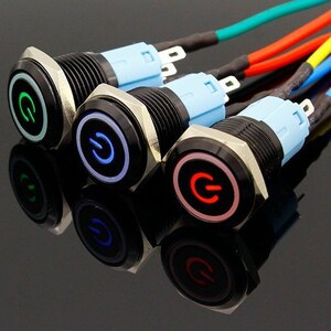 16MM Light up LED Push Button Switch - Etsy