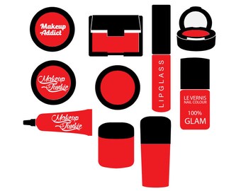 Makeup Compacts SVG EPS JPEG Makeup Lipstick Makeup Artist - Etsy