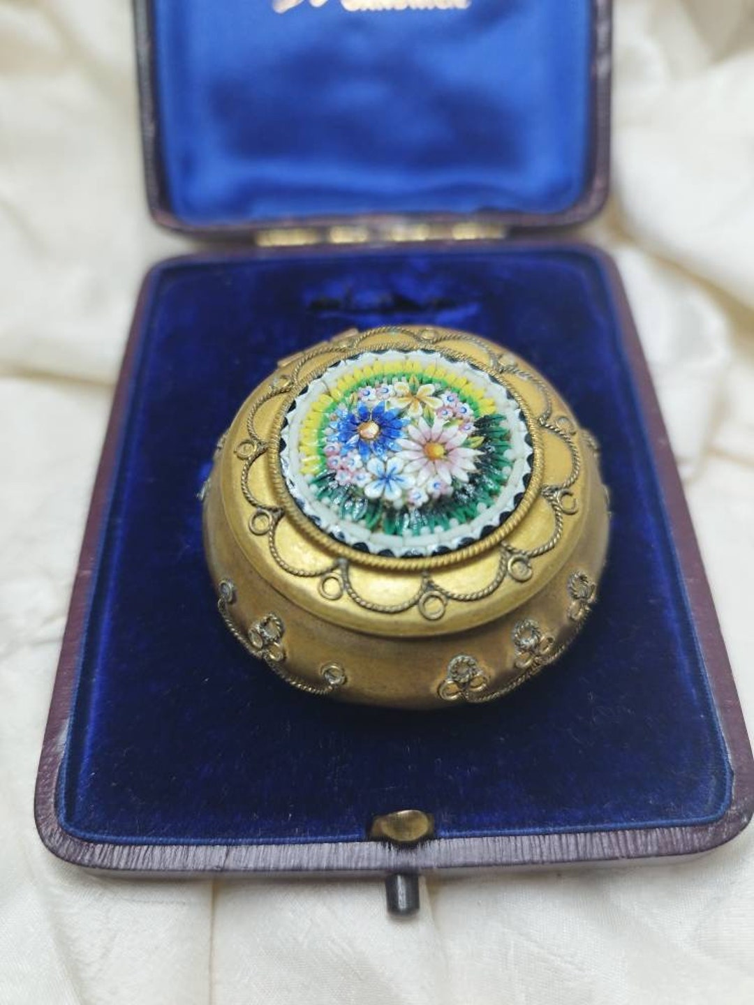 Vintage Italian Micro Mosaic Box Venice Murano Ancient Murano ...