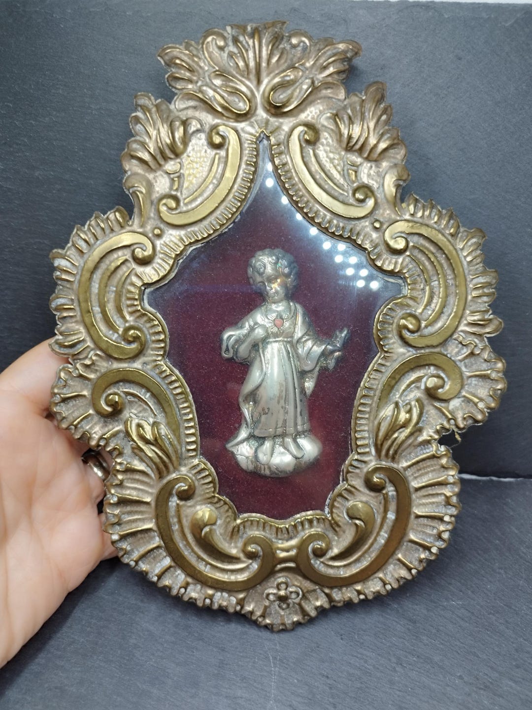 Ancient Religious Relic Spain 20th Century Child Jesus Sacred Heart ...