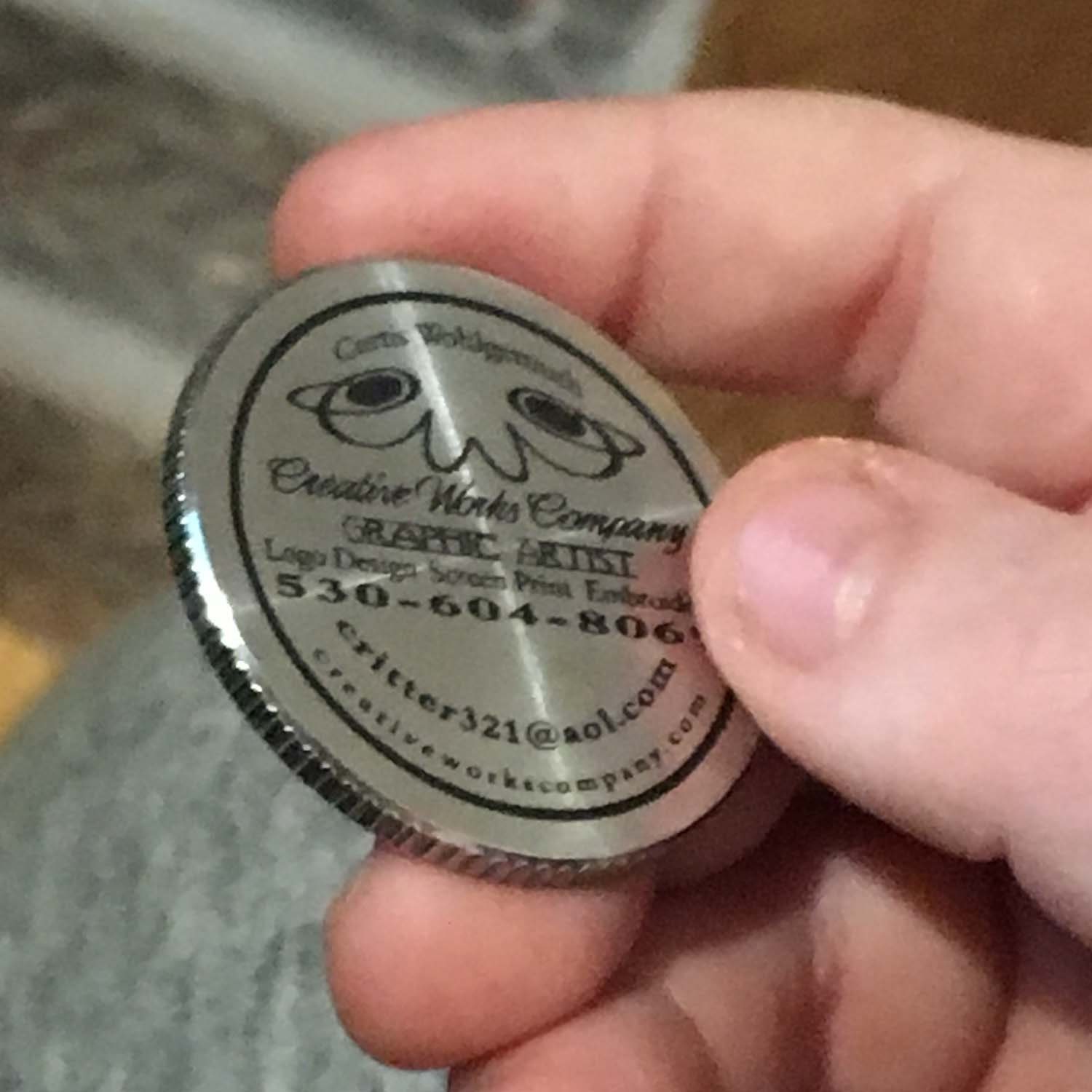 Custom Laser Engraved Stainless Steel Coin - Etsy