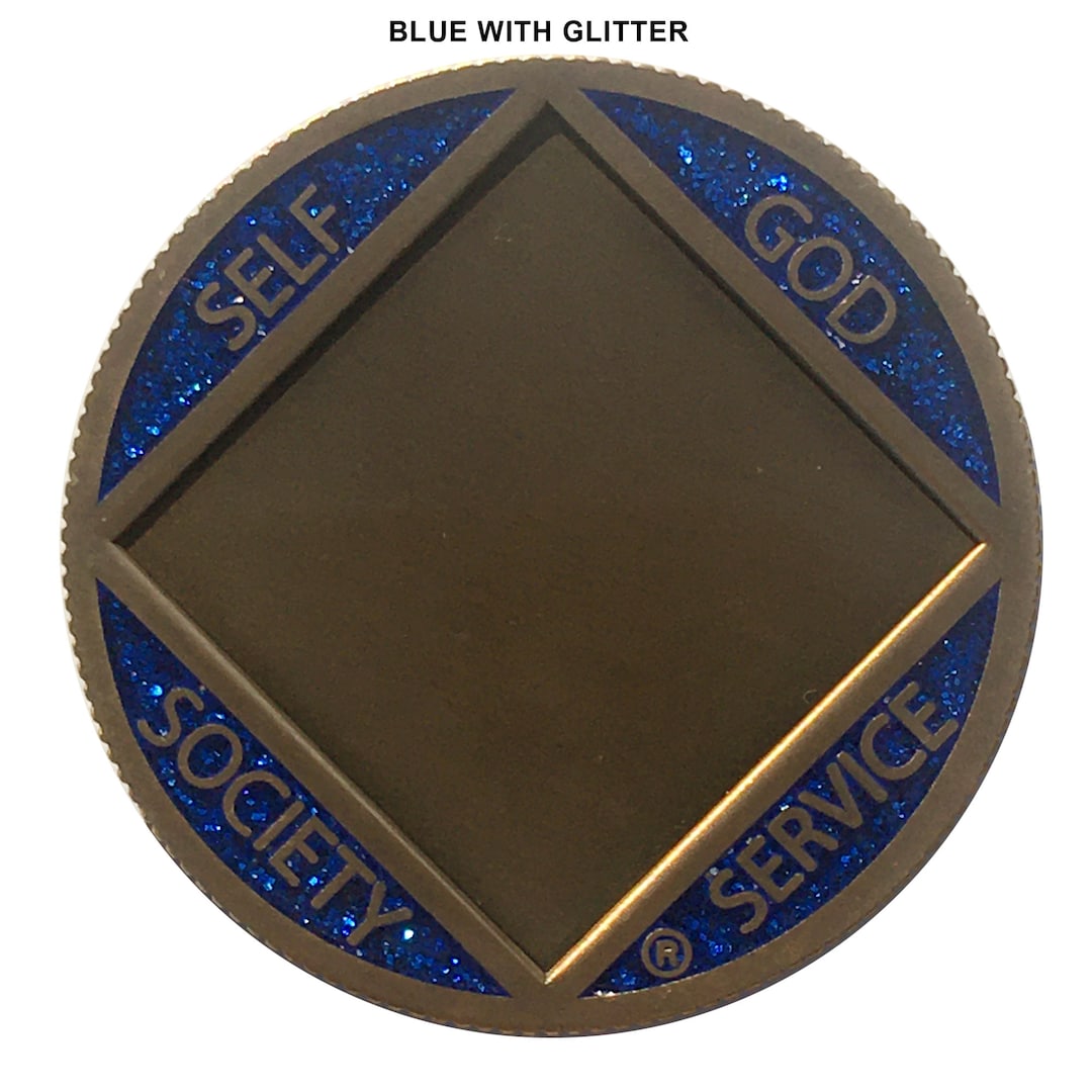 Glitter "na" Recovery Coin - Etsy