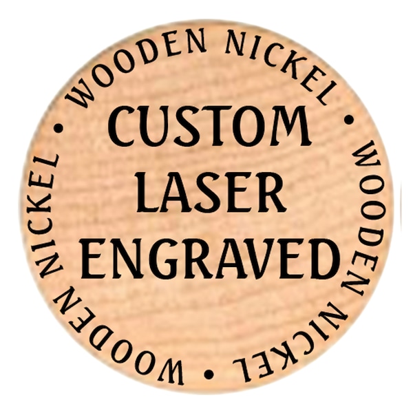 Custom Wooden Nickels - Etsy