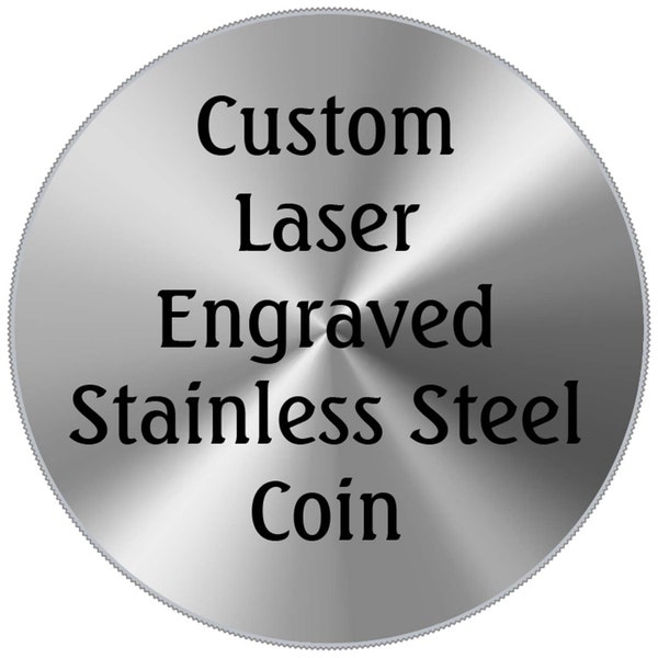 Laser Engraved Coin - Etsy