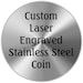 Custom Laser Engraved Stainless Steel Coin - Etsy