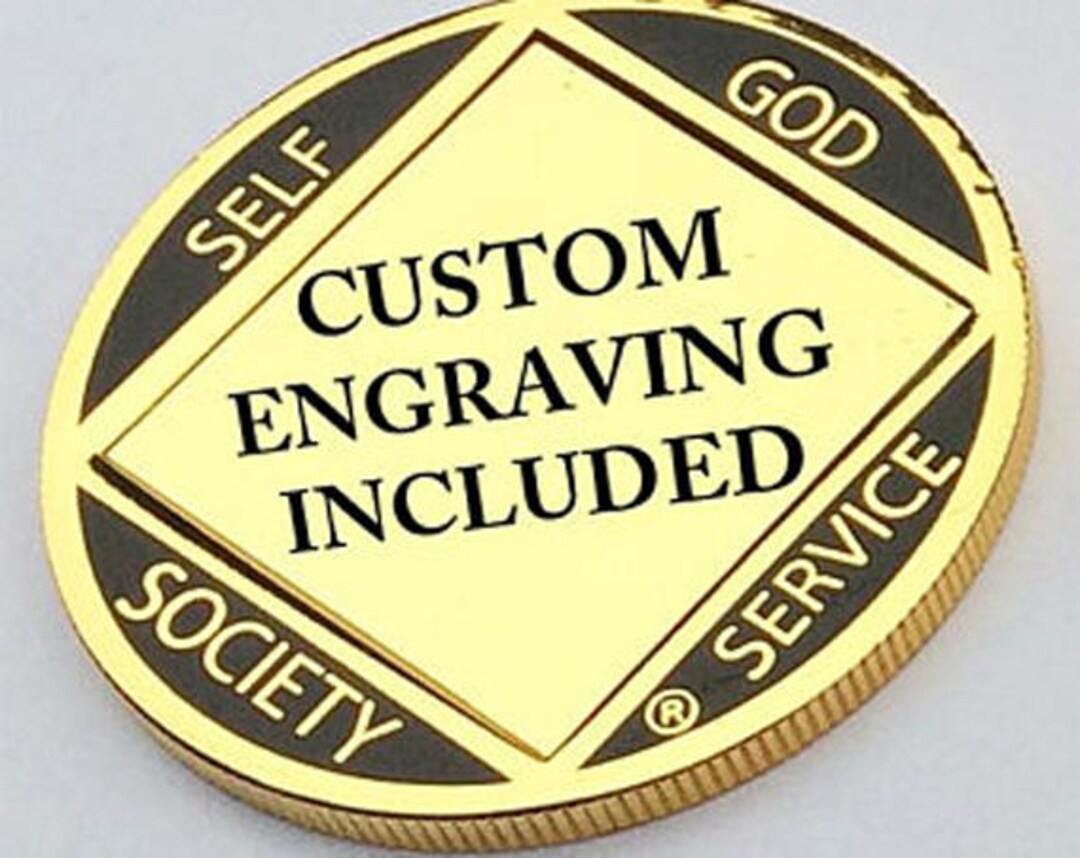 BRIGHT GOLD "na" Recovery Coin - Etsy