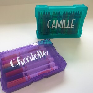 Personalized Marker, Crayon Box - Etsy